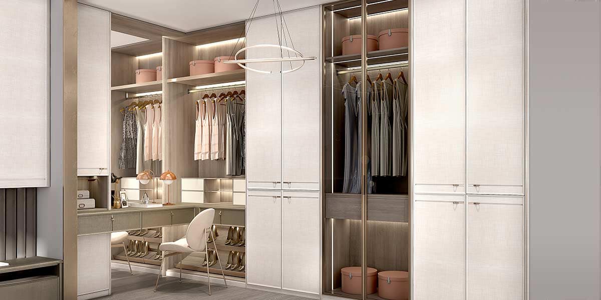 White PVC Hinged Wardrobe with Dressing Table YG20-PVC01 - OPPEIN ...